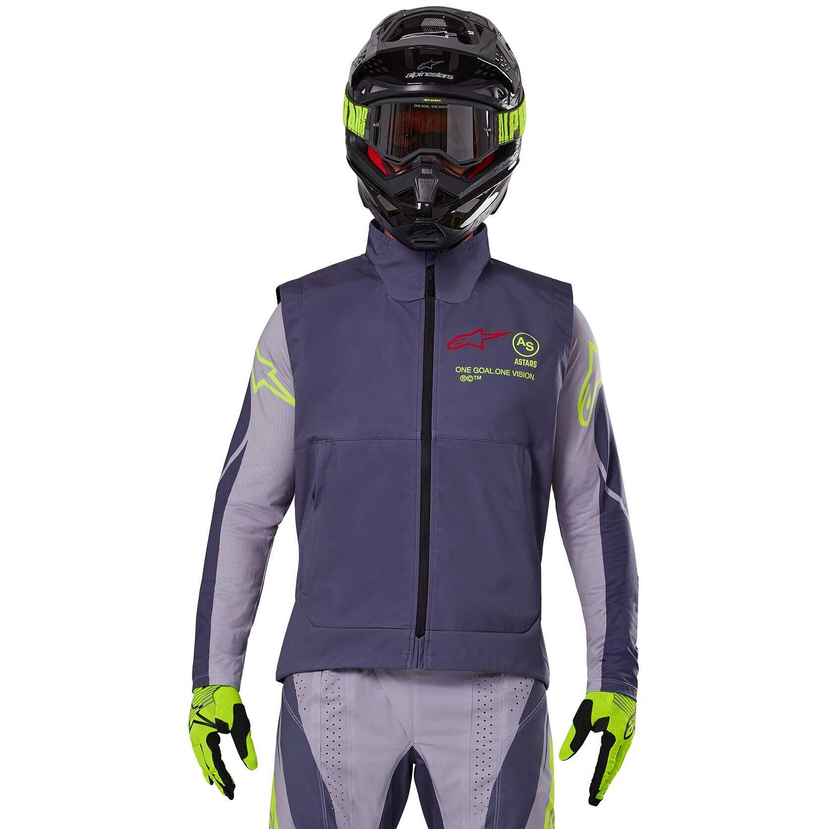 Alpinestars TECHSTAR SOFTSHELL VEST Dark Gray Motorcycle Cross Enduro ...