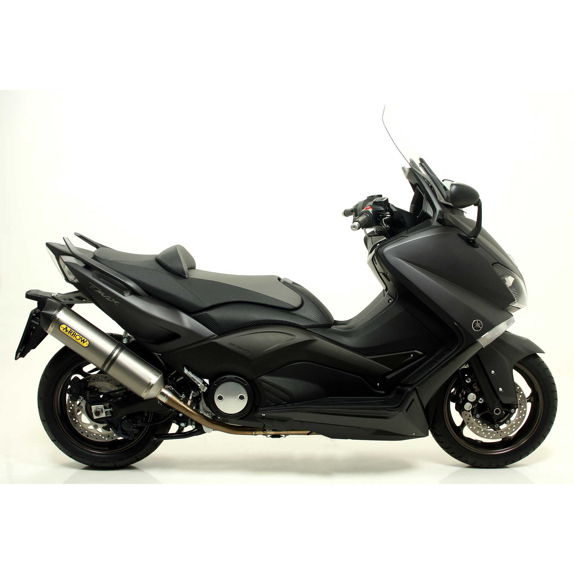 Arrow Race-Tech titanium exhaust with carby end cap for Yamaha TMAX 500 ...