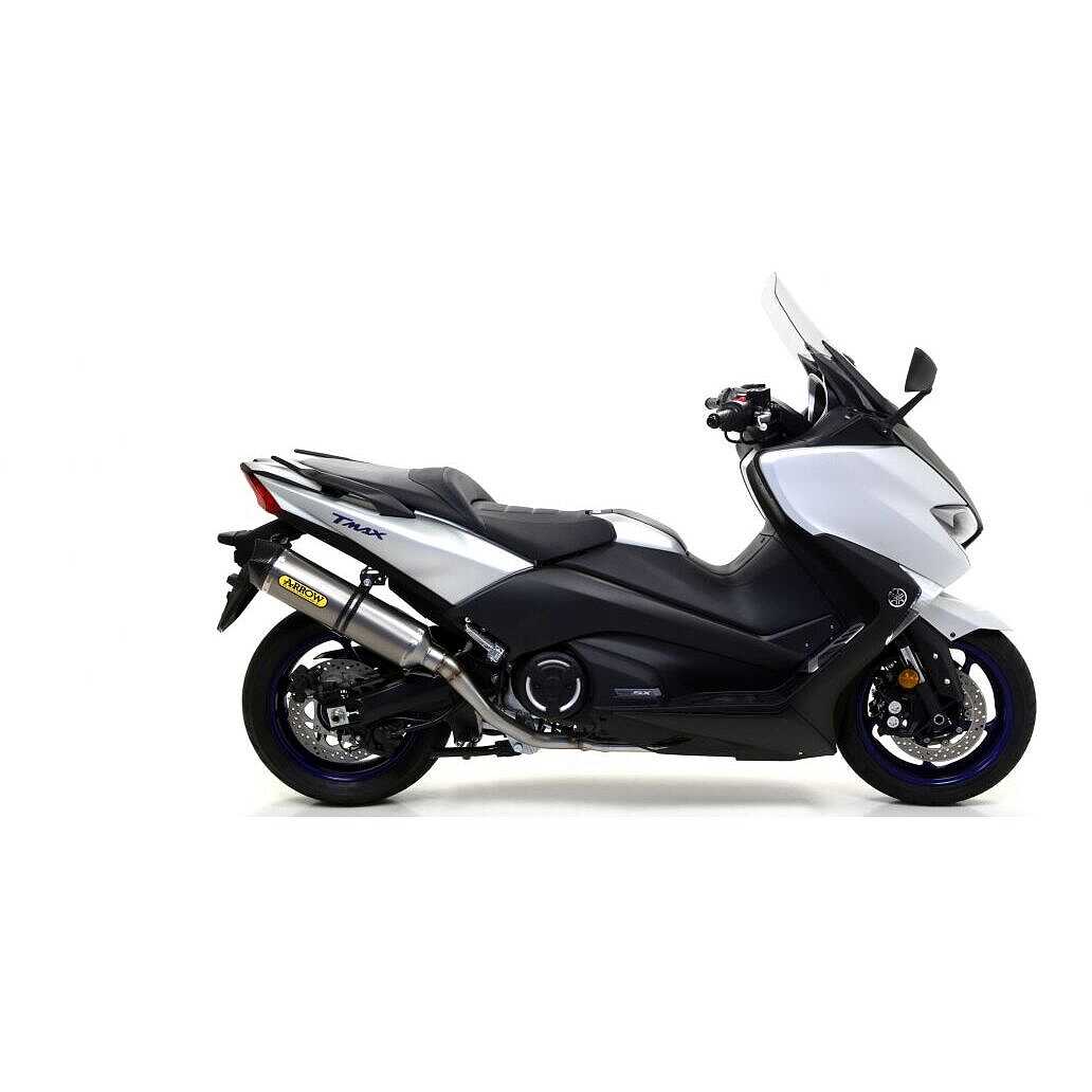 Arrow Race-Tech Titanium Silencer with Carby End Cap for Yamaha TMAX ...