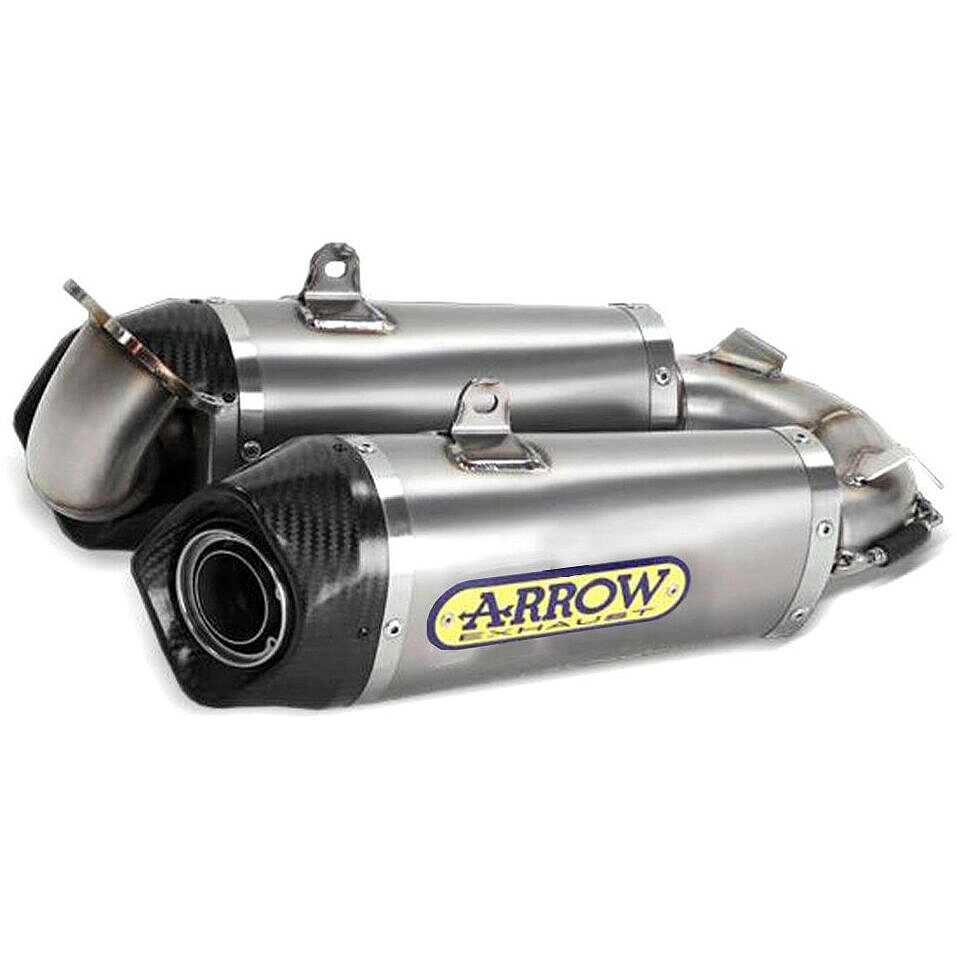Arrow Racing Works Titanium Silencers (R+L) Carby End Cap Ducati ...