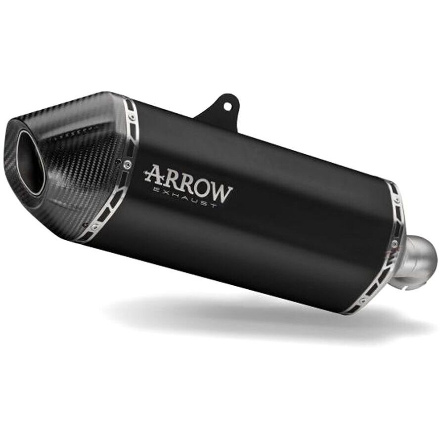 Arrow Sonora Black Exhaust with Carby End Cap KTM 1290 Super Adventure ...