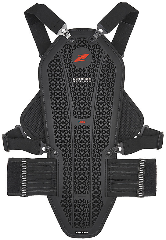 Back + Chest Protection Body Armor Moto Zandonà NECTUBE ARMOR x7 Black ...