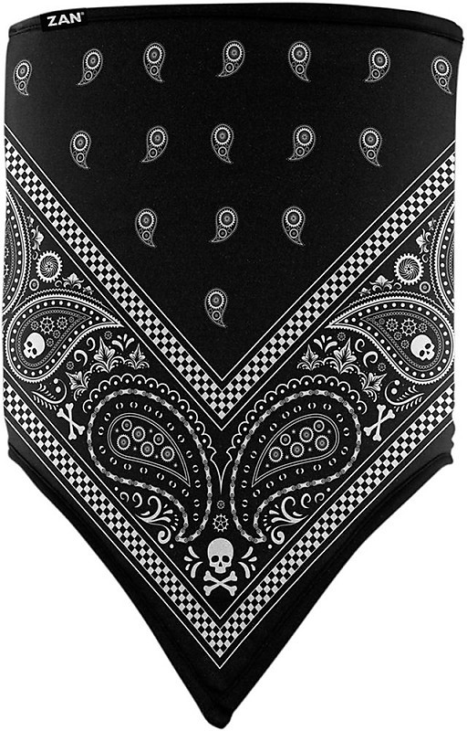 Bandanna Motorrad Gauntlet Zanheadgear Gamasche Classic Black Online ...