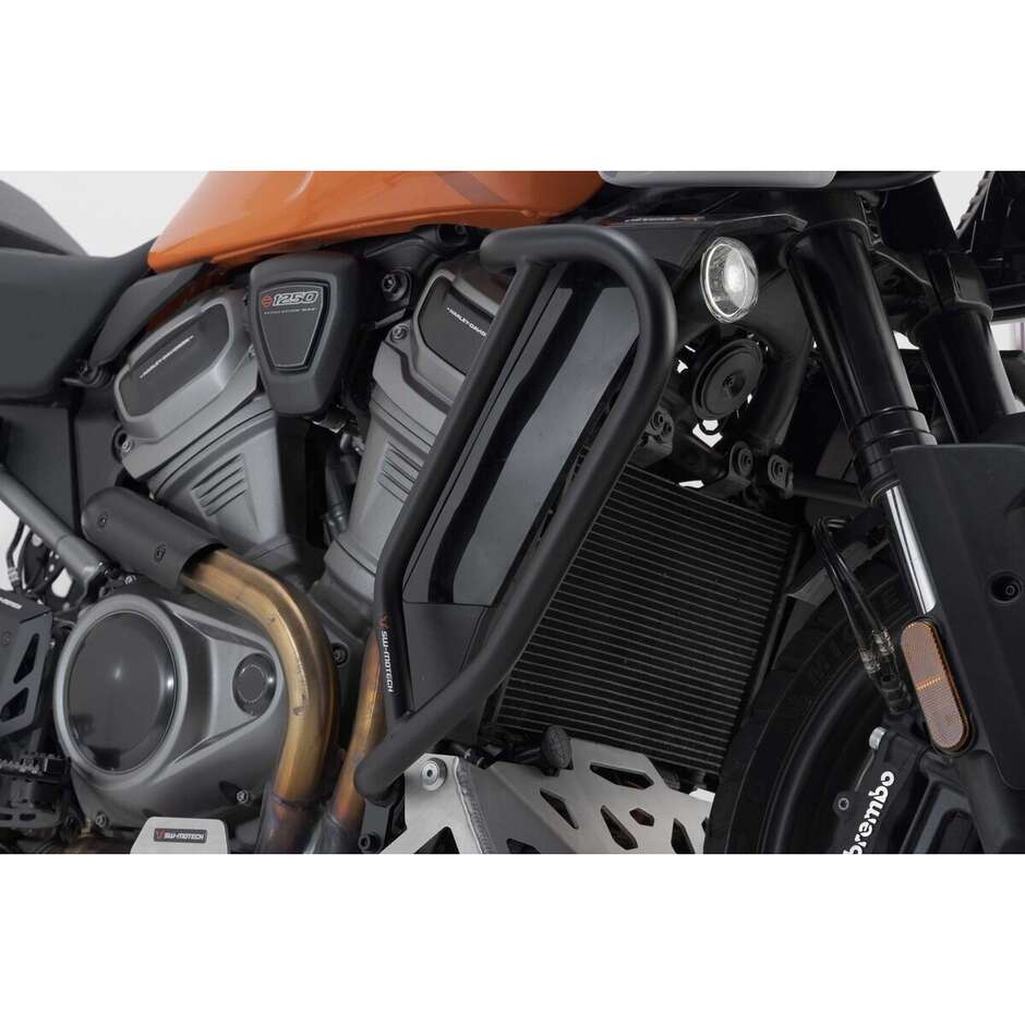 Barre de protection moteur noire Sw-Motech SBL.18.911.10000/B pour Harley-Davidson Pan America ...