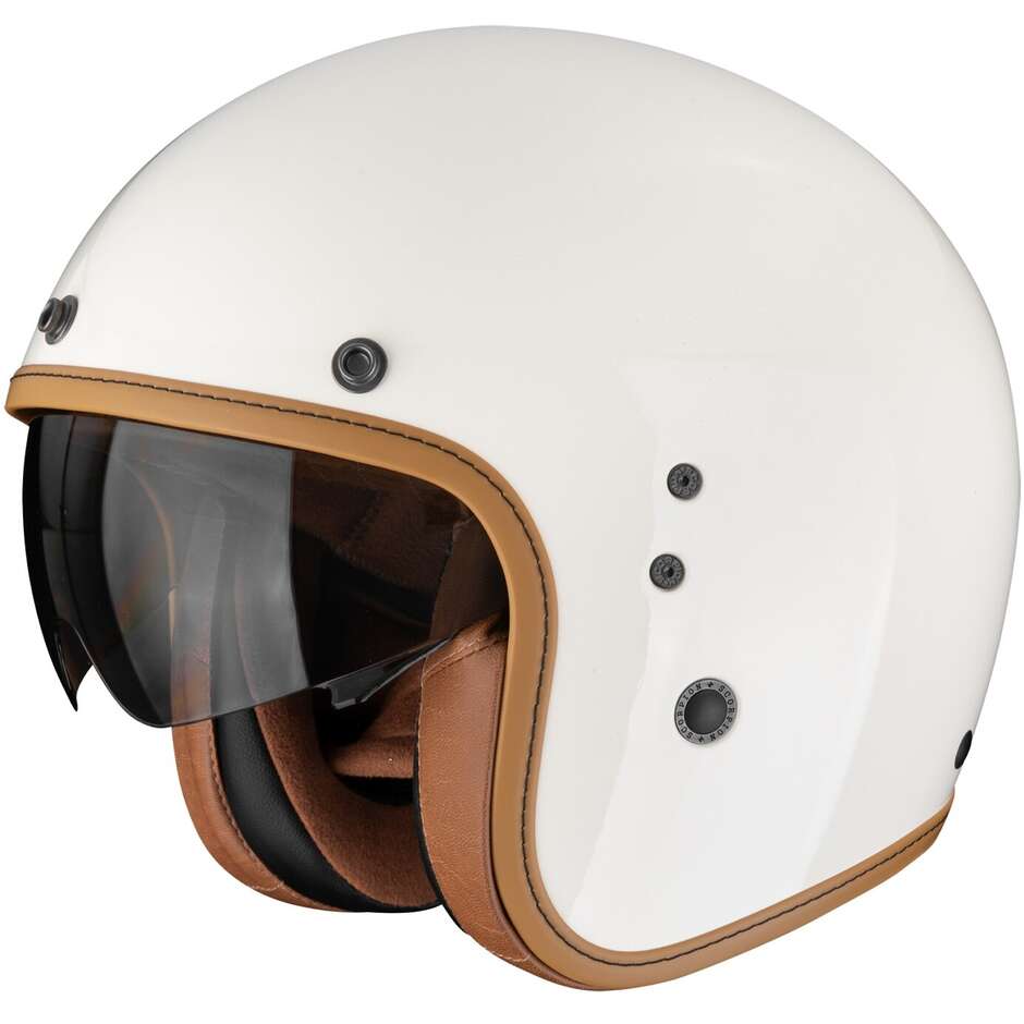 BELFAST EVO LUXE Scorpion Jet Motorcycle Helmet Cream For Sale Online ...