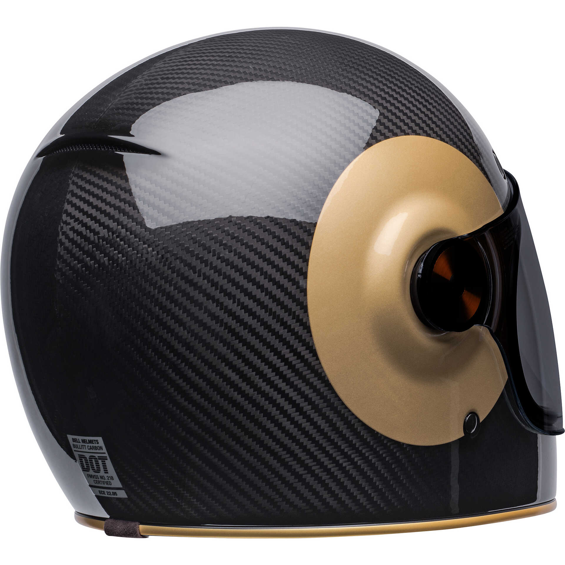 Bell BULLIT CARBON TT Custom Integral Motorcycle Helmet Black Gold For ...