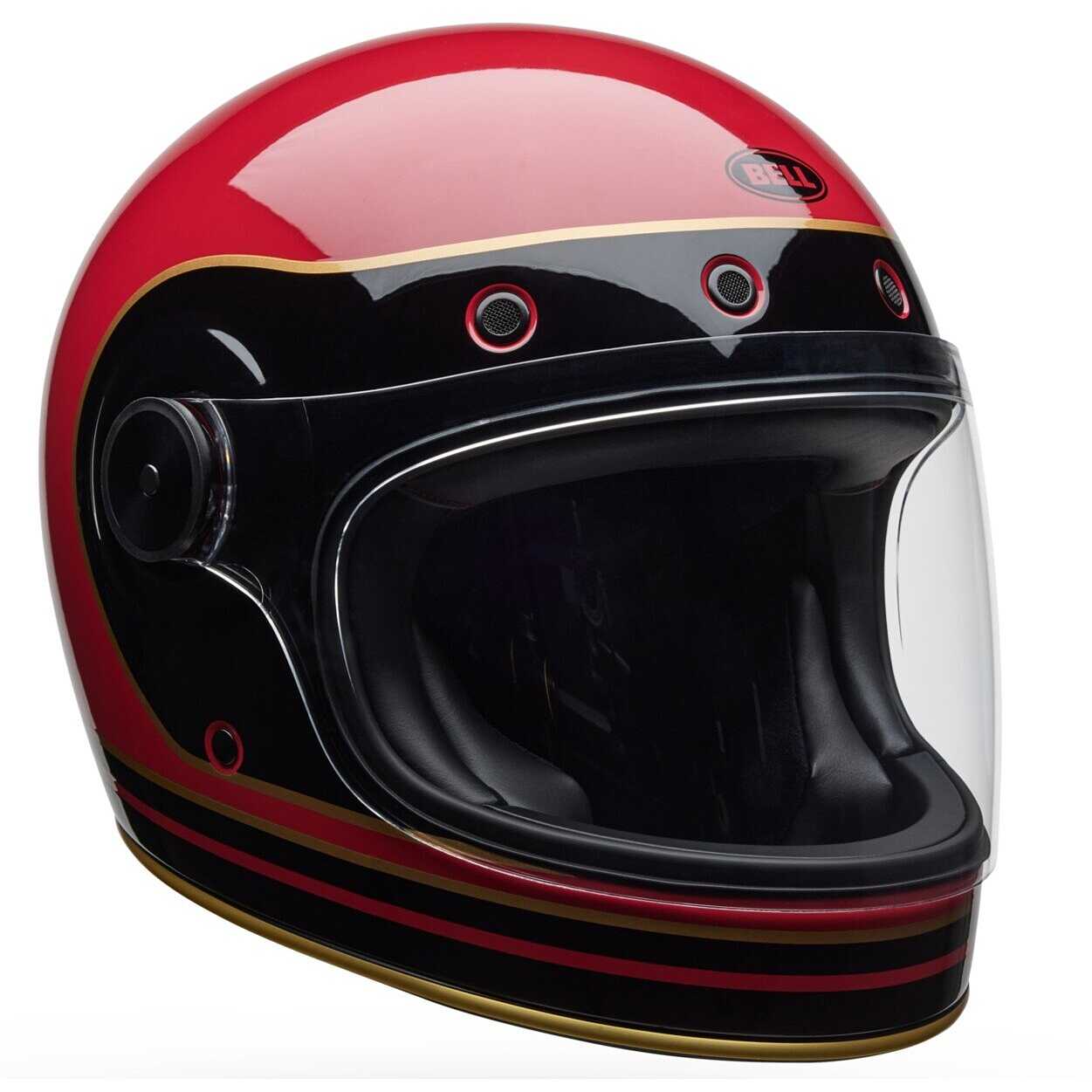 Bell Bullitt GT Charge Blood Custom Full Face Motorcycle Helmet Red ...