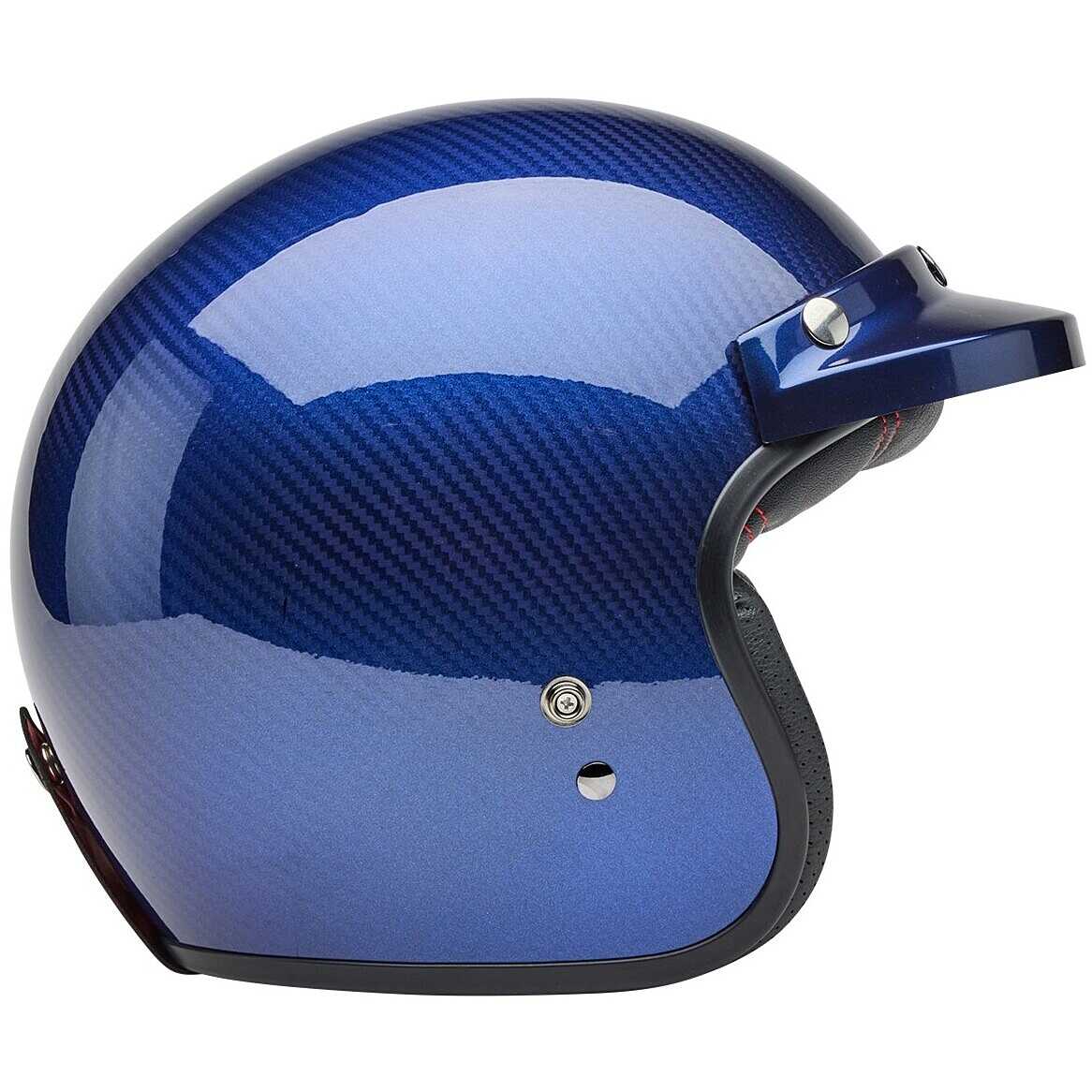 Bell CUSTOM 500 CARBON STEVE MCQUEEN LEMANS Jet Cafe Racer Motorcycle ...