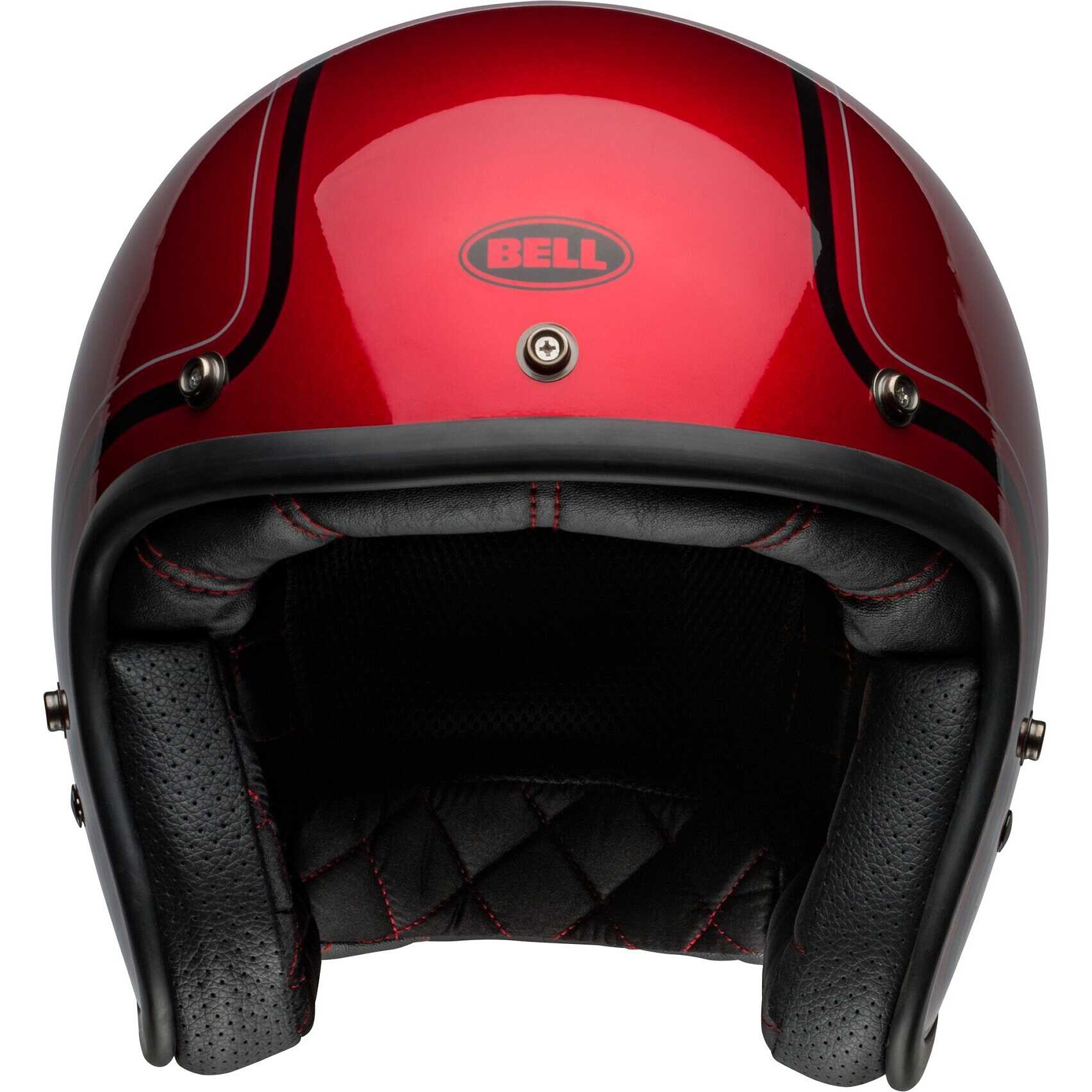 Bell CUSTOM 500 CHIEF CANDY Red Jet Cafe Racer Motorcycle Helmet For ...