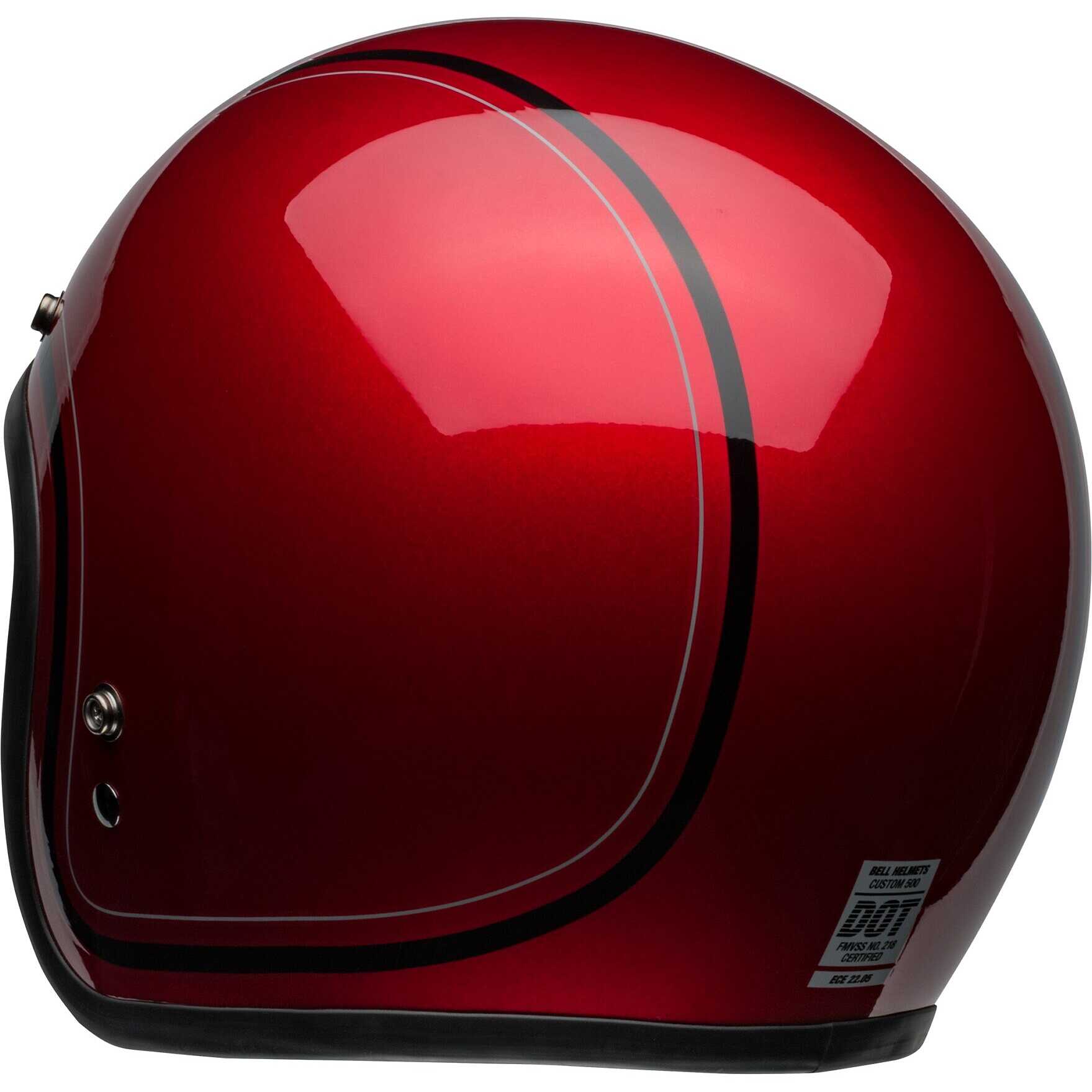 Bell CUSTOM 500 CHIEF CANDY Red Jet Cafe Racer Motorcycle Helmet For ...
