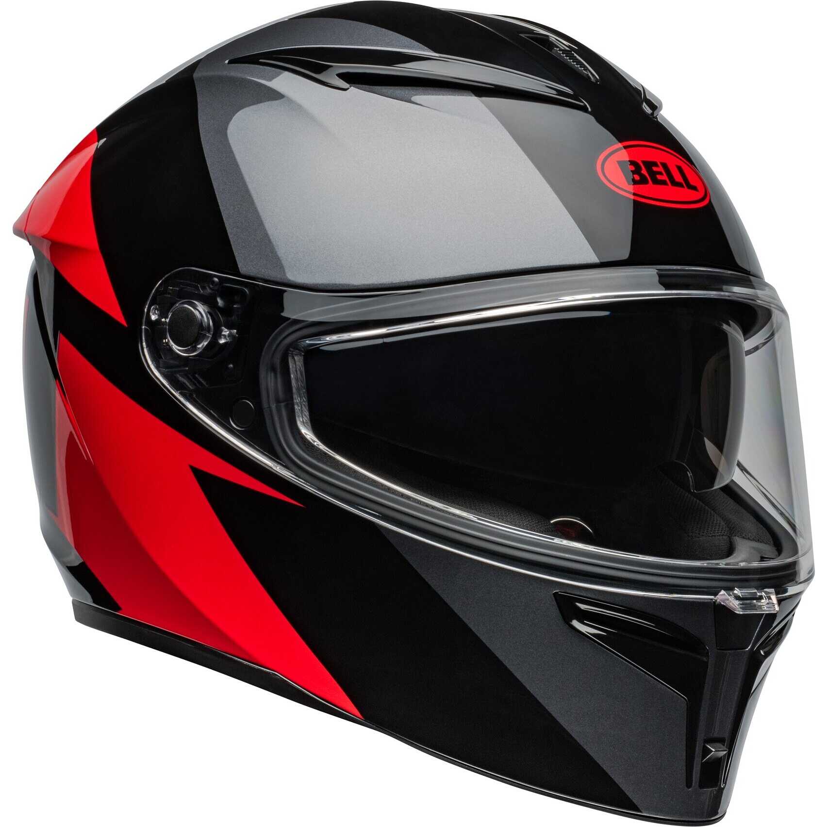 Bell LITHIUM SHEAR Full Face Motorcycle Helmet Metallic Grey Red For ...