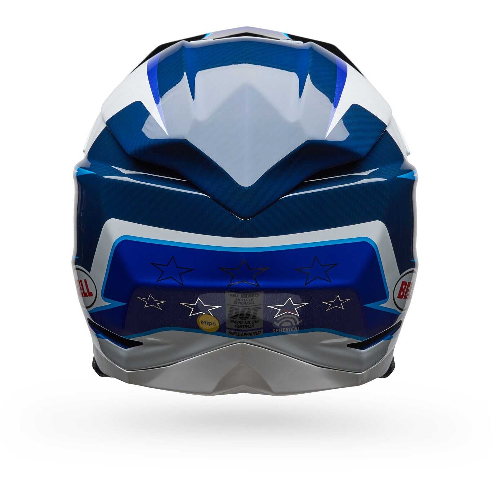 Bell Moto-10 SPHERICAL TOMAC Blue White Cross Enduro Motorcycle Helmet ...