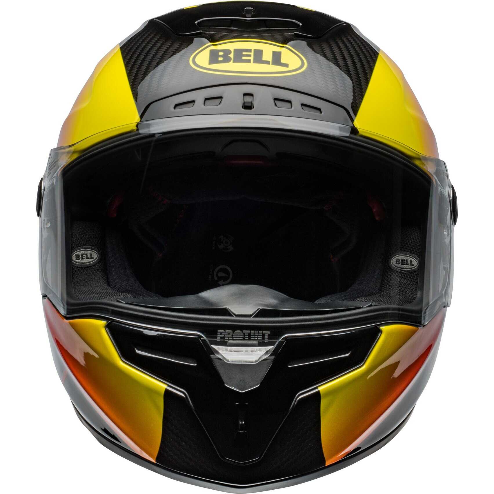 BELL RACE STAR FLEX DLX OFFSET Full Face Motorcycle Helmet Black Red ...