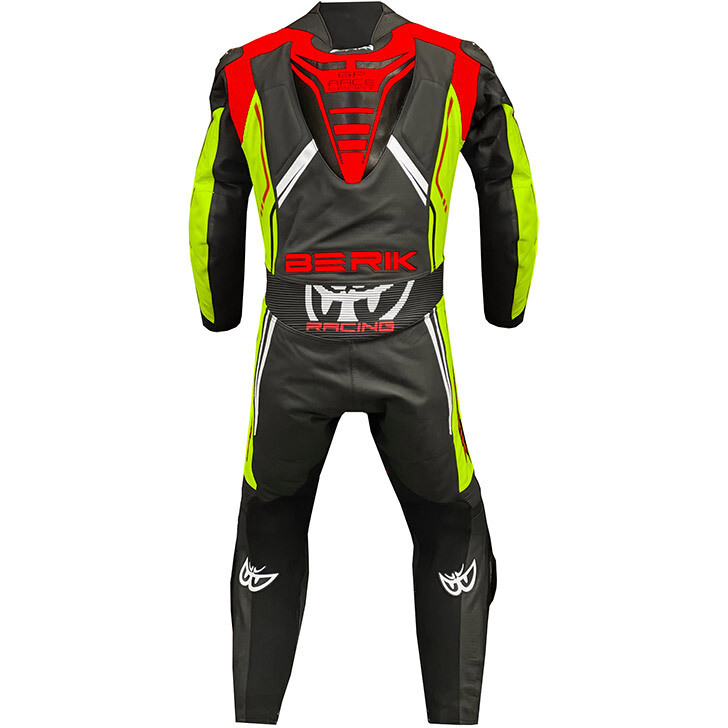 Berik 2.0 GP RACE Combinaison Moto Professionnelle En Cuir Entier Ls1 Ls1-191328-2 BK Noir Rouge ...