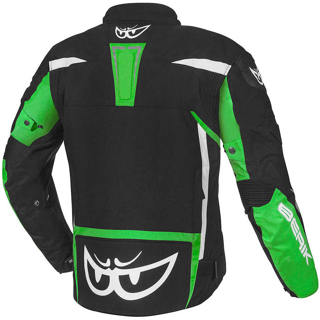 Berik 2.0 Technical Fabric Motorcycle Jacket NJ-173302 Black Green For ...
