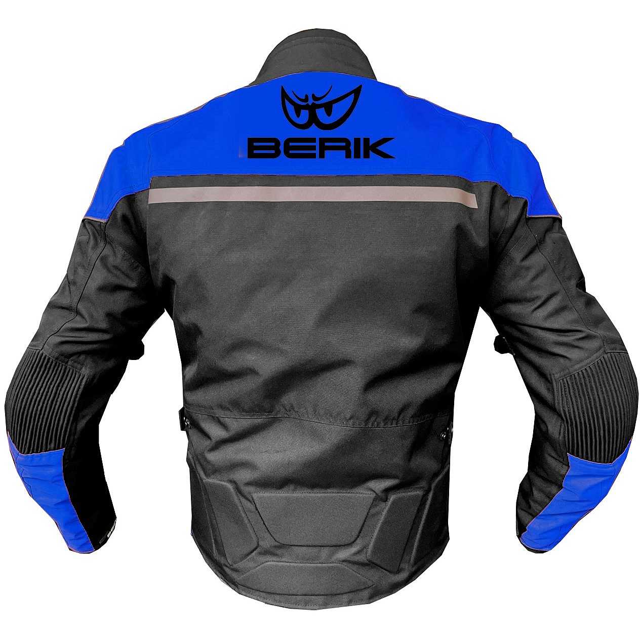 Berik 2.0 Technical Fabric Motorcycle Jacket NJ-223301 CE Black Blue ...