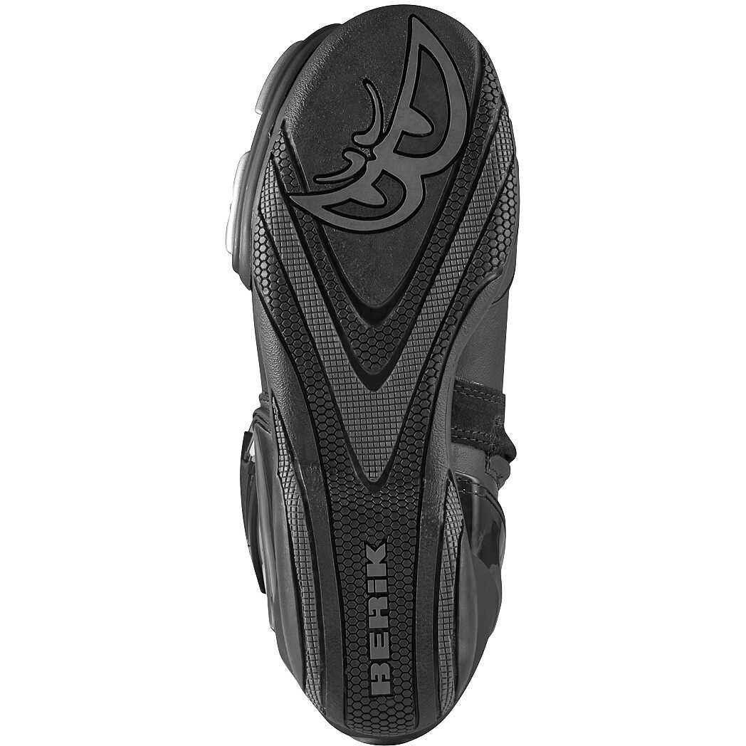 Berik SHAFT 3.0 1448-BK Black White Racing Motorcycle Boots For Sale ...