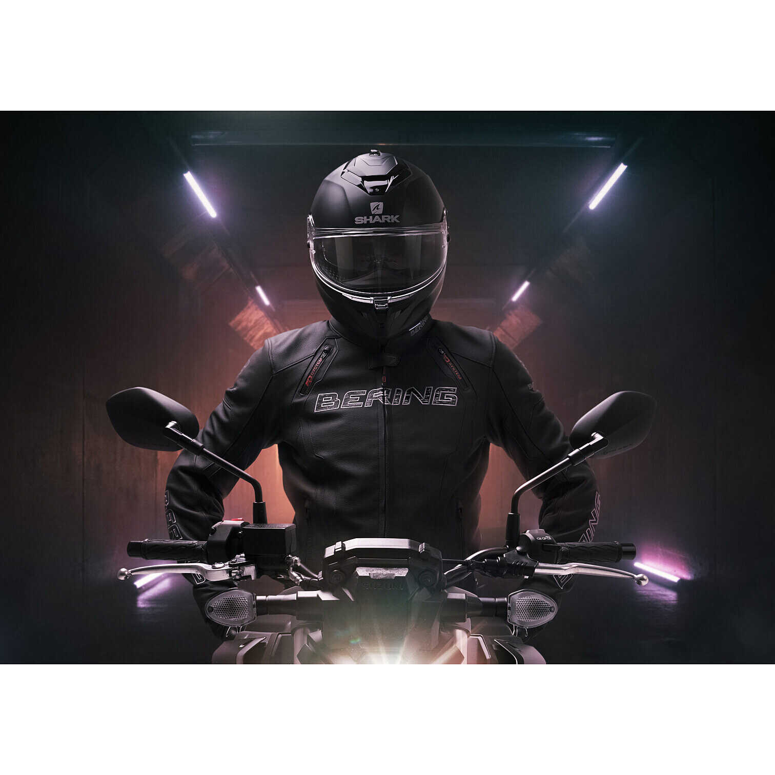 Bering ATOMIC Black Leather Motorcycle Jacket For Sale Online ...