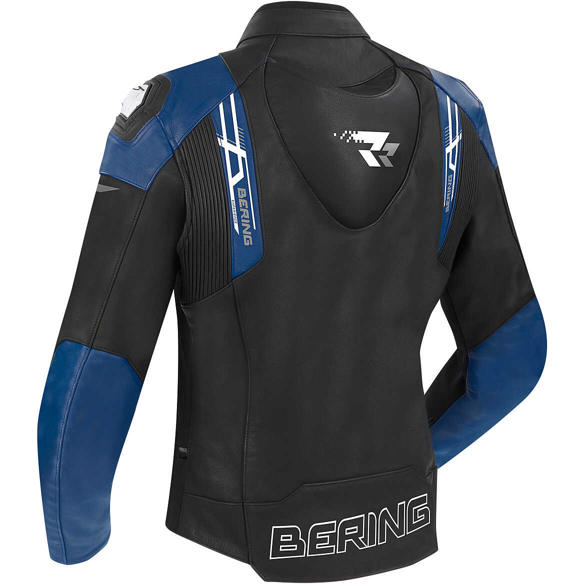 Bering SNAP Leather-Fabric Motorcycle Jacket Black Blue For Sale Online ...
