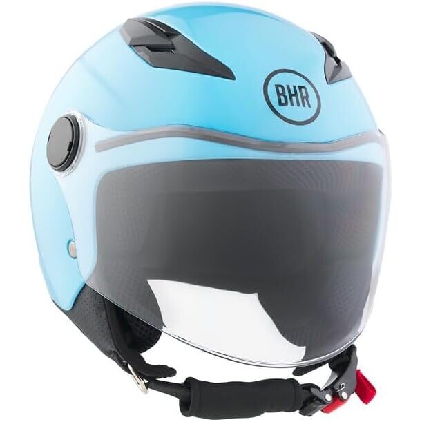 BHR 838 CHILDREN Jet Motorcycle Helmet Kids Light Blue For Sale Online ...