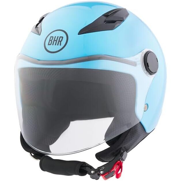 BHR 838 CHILDREN Jet Motorcycle Helmet Kids Light Blue For Sale Online ...