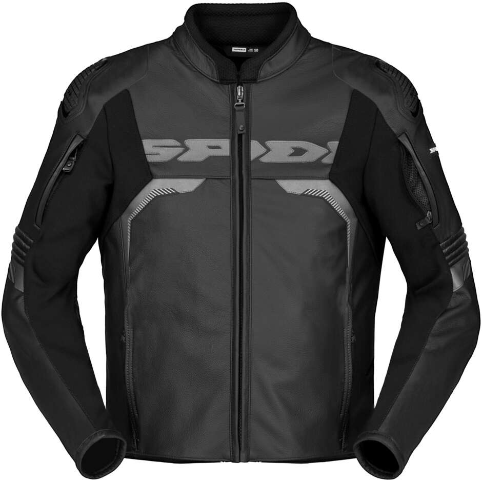 Blouson moto en cuir noir Spidi EVORIDER 3 Vente en Ligne - Outletmoto.eu