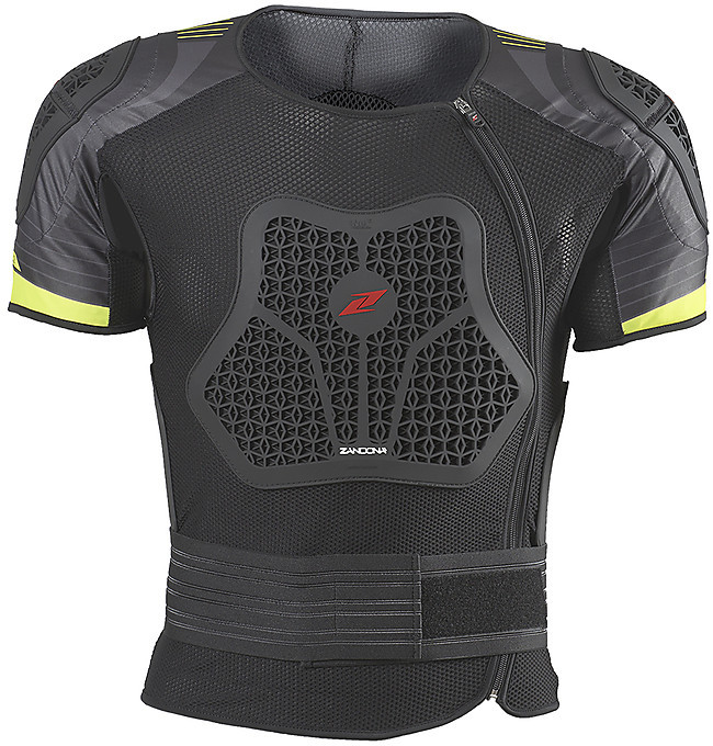 Body Armor Harness Moto Cross Enduro Zandonà NETCUBE VEST PRO x6 Yellow ...