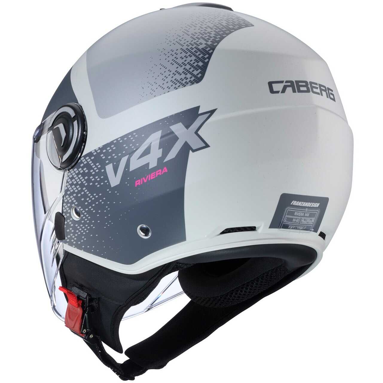 Caberg RIVIERA V4X ALPHA Matt SAND Anthrazit Grau Motorrad Jethelm ...