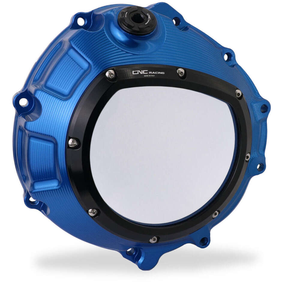 Cache embrayage transparent BMW CNC Racing CA800 Bleu Noir Vente en Ligne - Outletmoto.eu