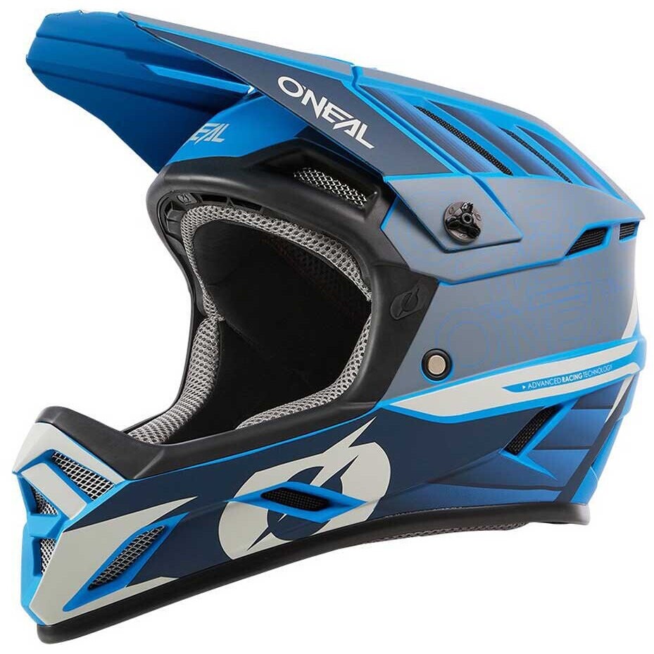 Casco Integrale Bici Mtb Oneal BACKFLIP ECLIPSE Gray/Blu Vendita Online - Outletmoto.eu
