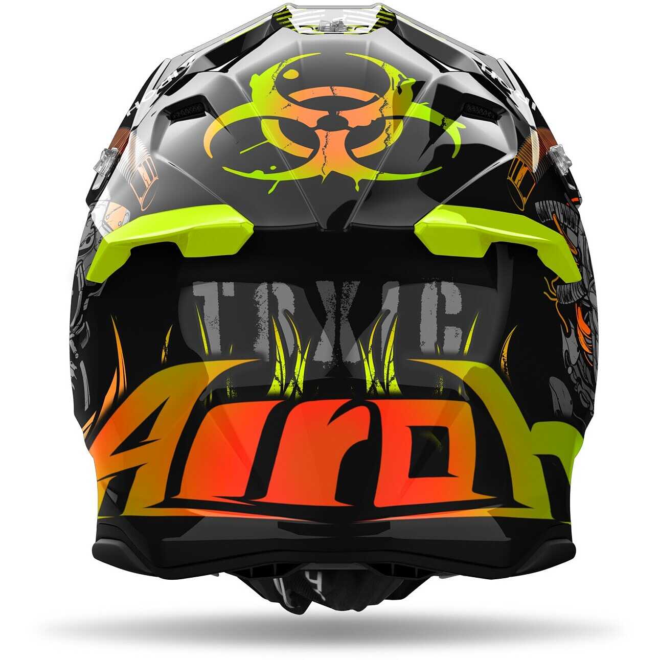 Casco Moto Cross Enduro Airoh TWIST 3 TOXIC Lucido Vendita Online ...