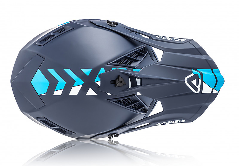Casco Moto Cross Enduro In Carbonio Acerbis STEEL Carbon Blu Vendita Online - Outletmoto.eu