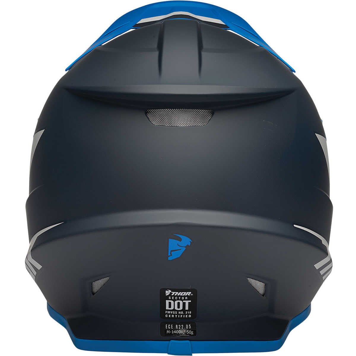 Casco Moto Cross Enduro Thor SECTOR CHEV Blu Grigio Chiaro Vendita ...