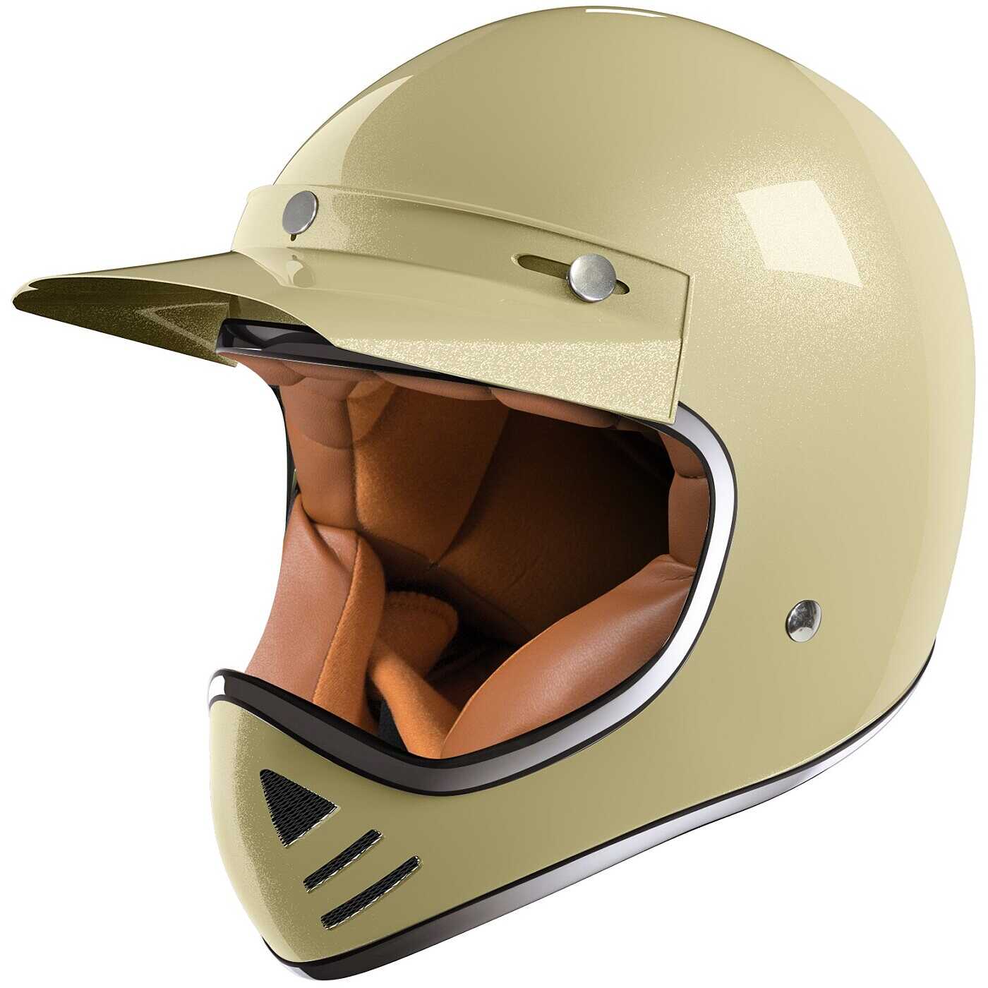 Casco Moto Cross Stormer Vintage Crossroad Bianco Perlato Vendita ...