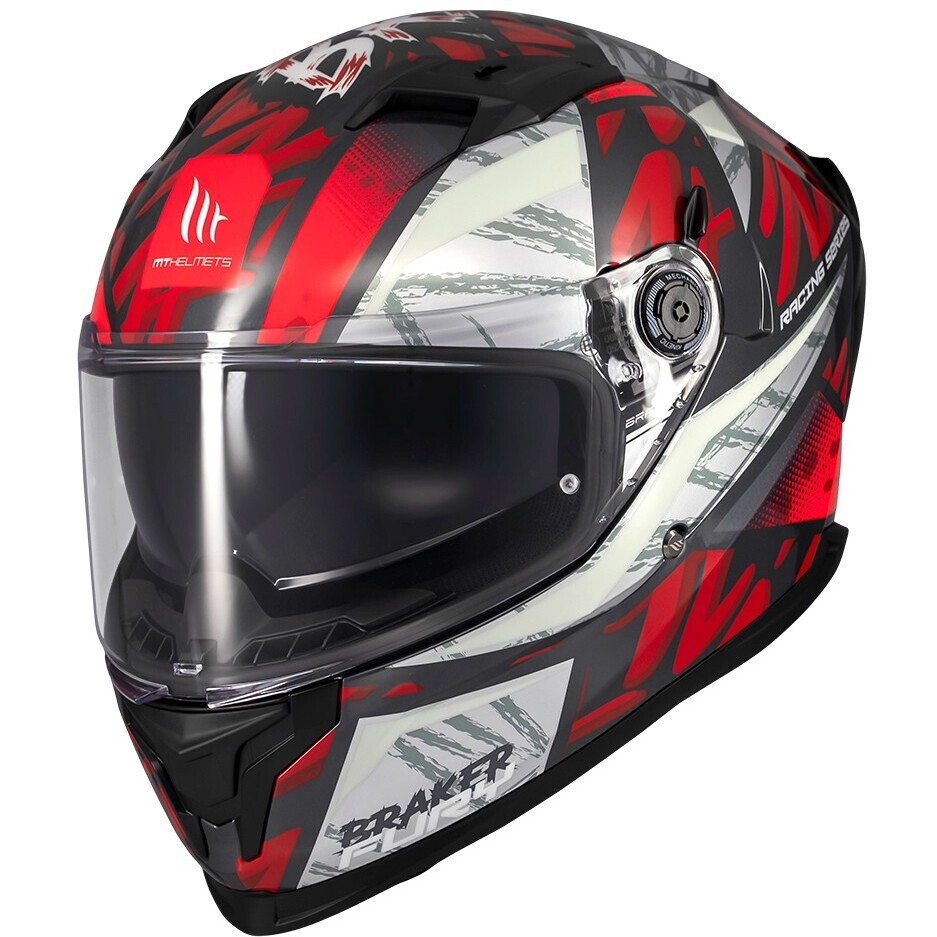 Casco Moto Integrale Mt Helmets BRAKER SV FURY C5 Lucido Vendita Online ...