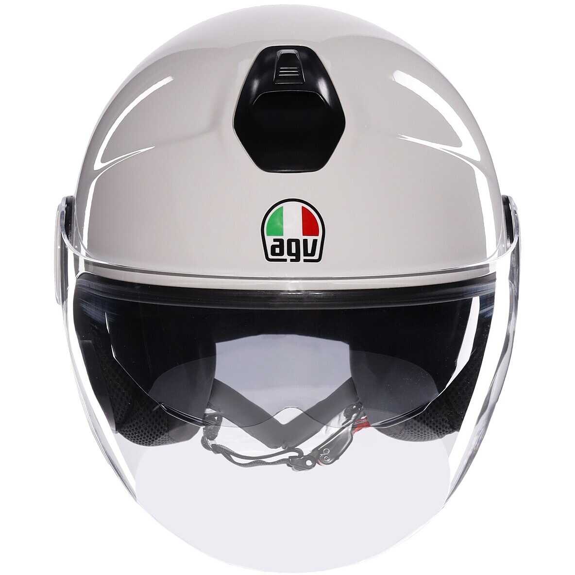 Casco Moto Jet AGV ETERES MONO Bianco Materia Vendita Online ...