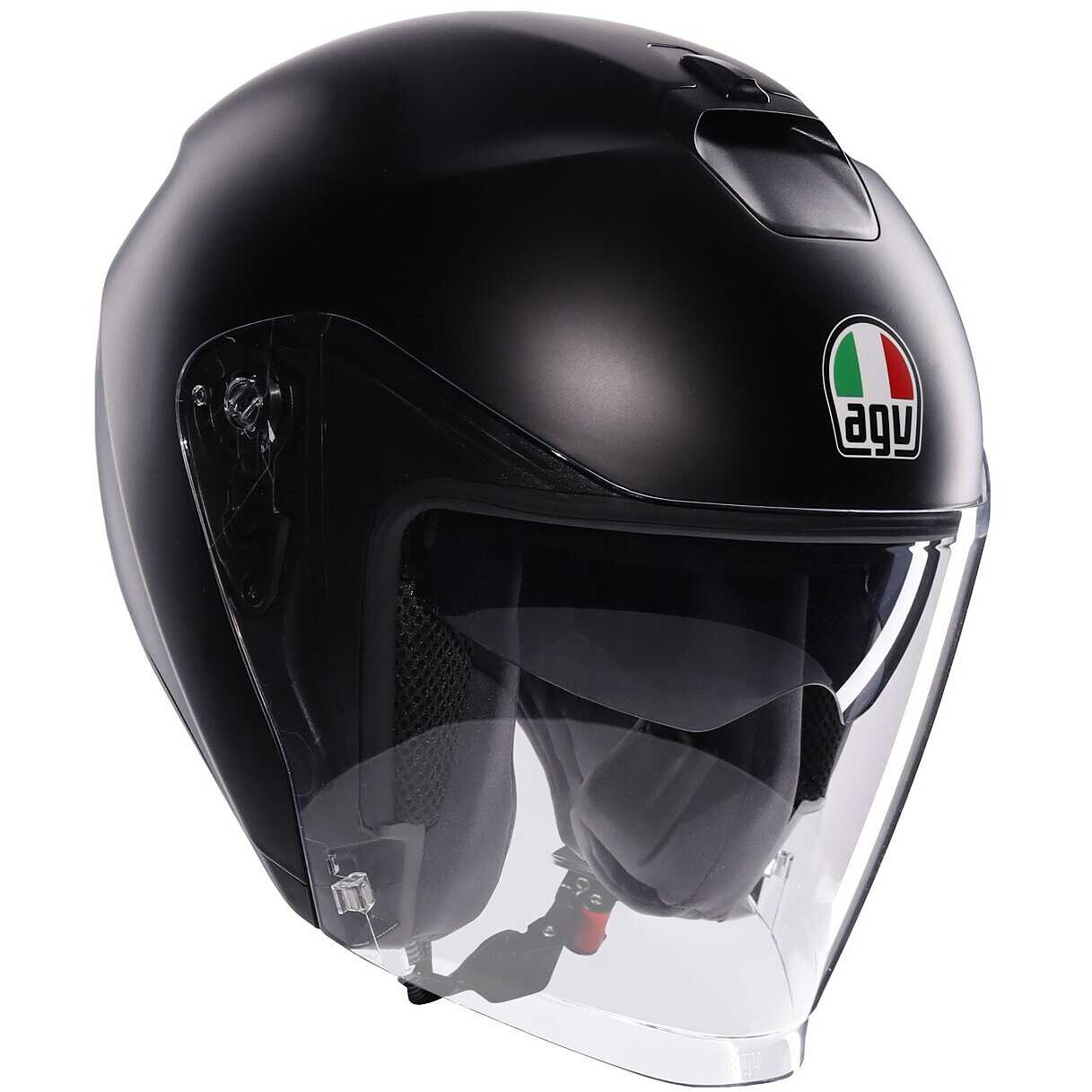 Casco Moto Jet AGV IRIDES MONO Nero Opaco Vendita Online - Outletmoto.eu