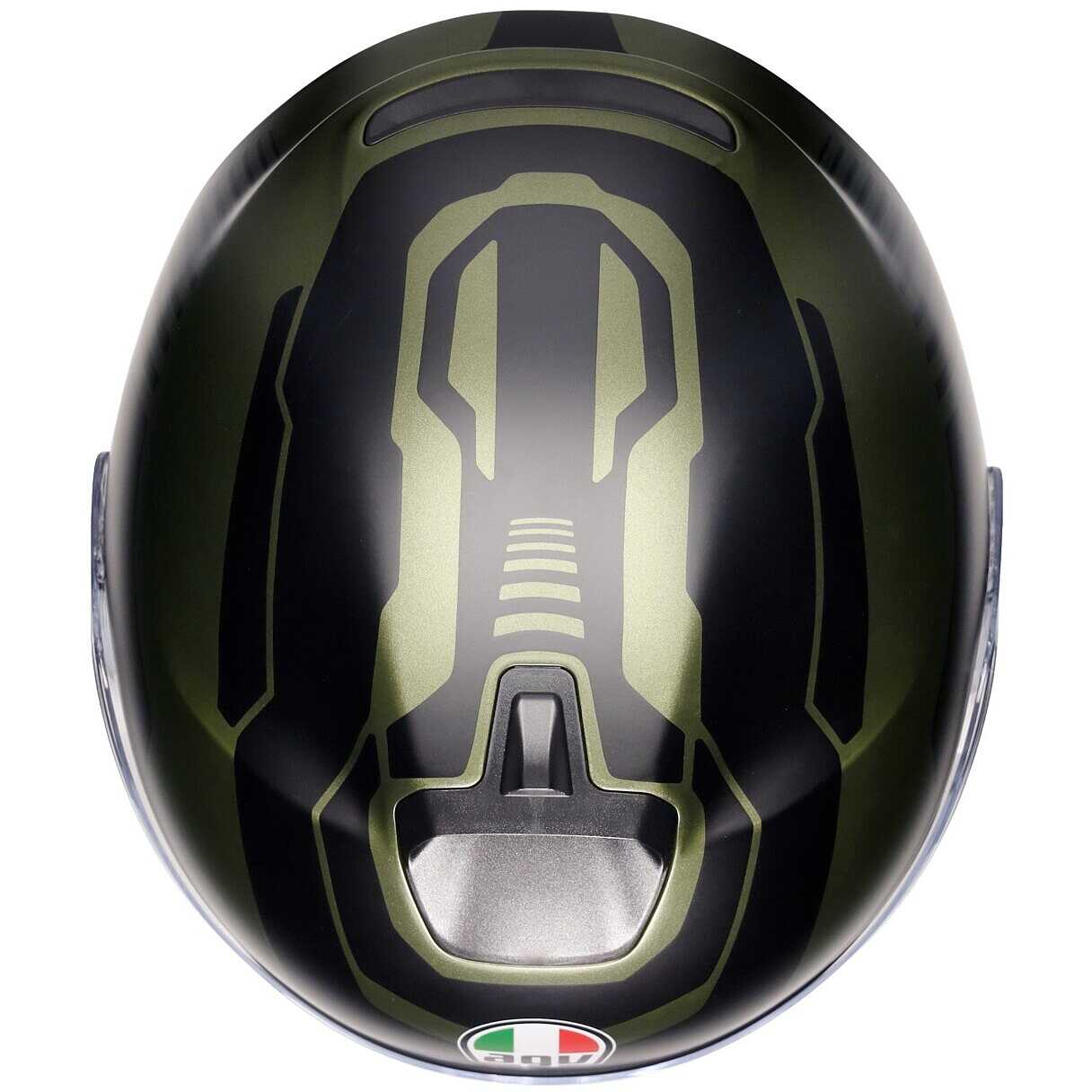Casco Moto Jet AGV IRIDES SAKAI Opaco Verde Nero Vendita Online ...