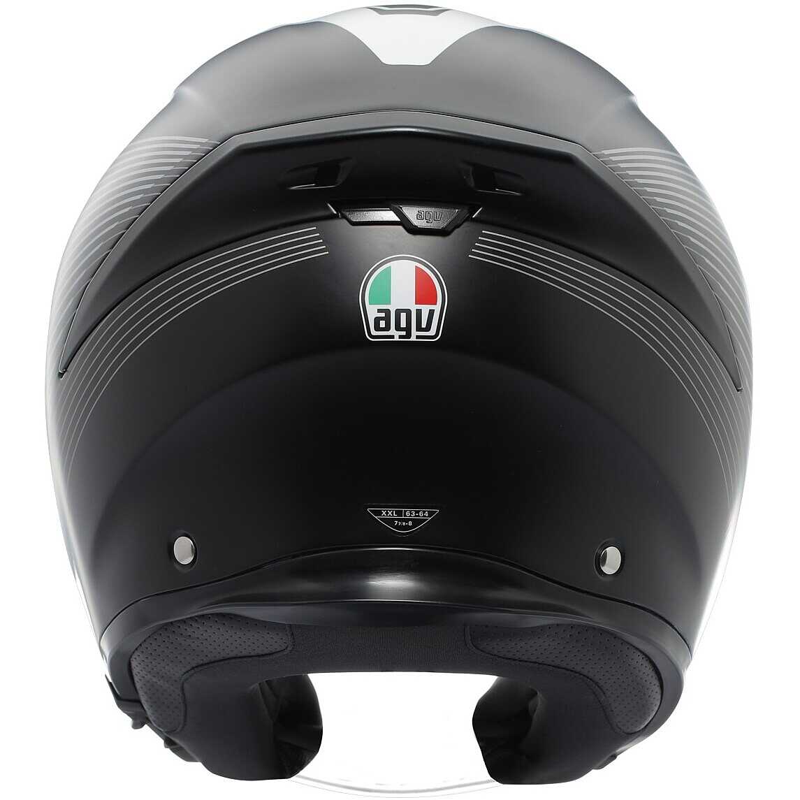 Casco Moto Jet AGV K5 JET EVO CONTROL Opaco Nero Bianco Vendita Online ...