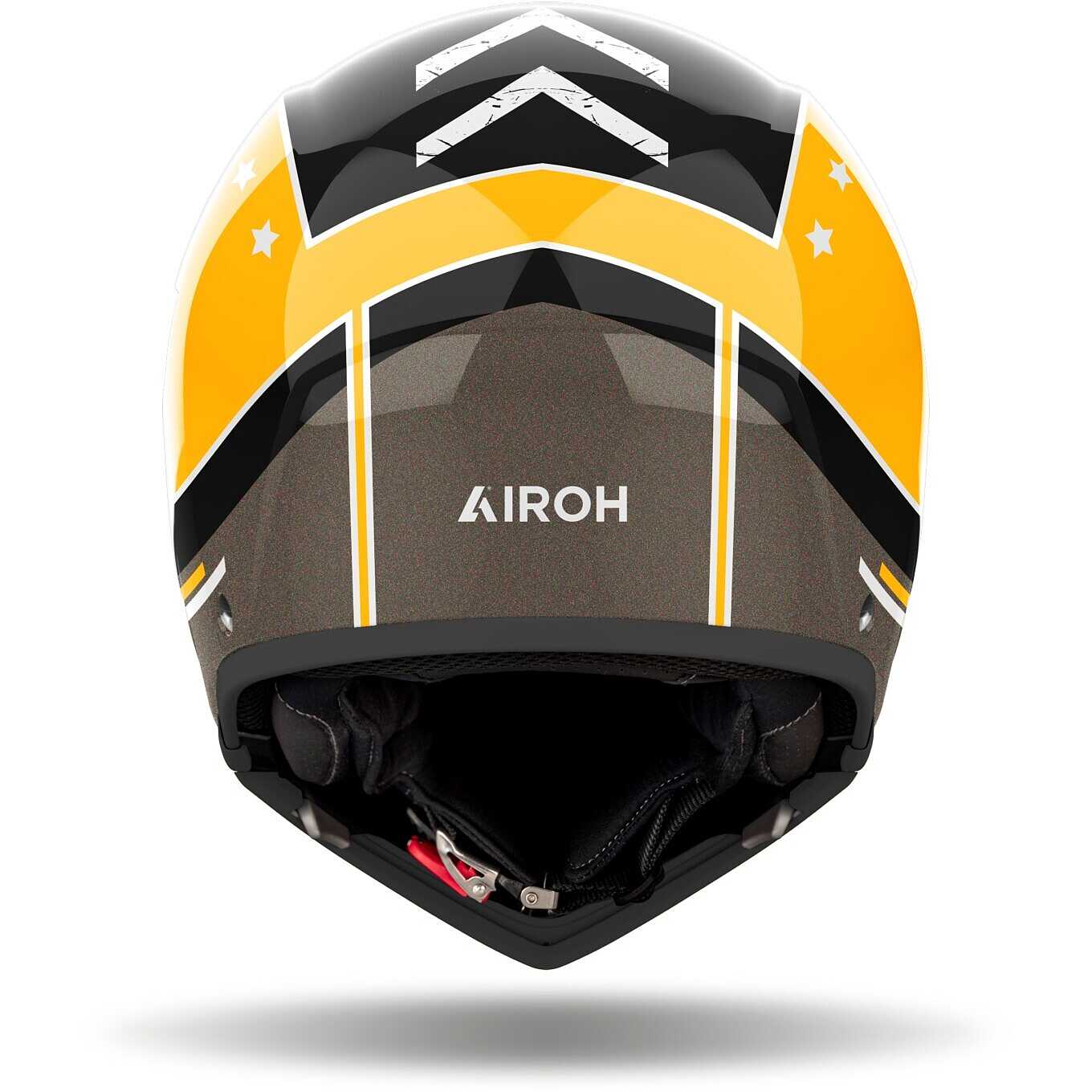 Casco Moto Jet Airoh J110 COMMAND Giallo Lucido Vendita Online ...