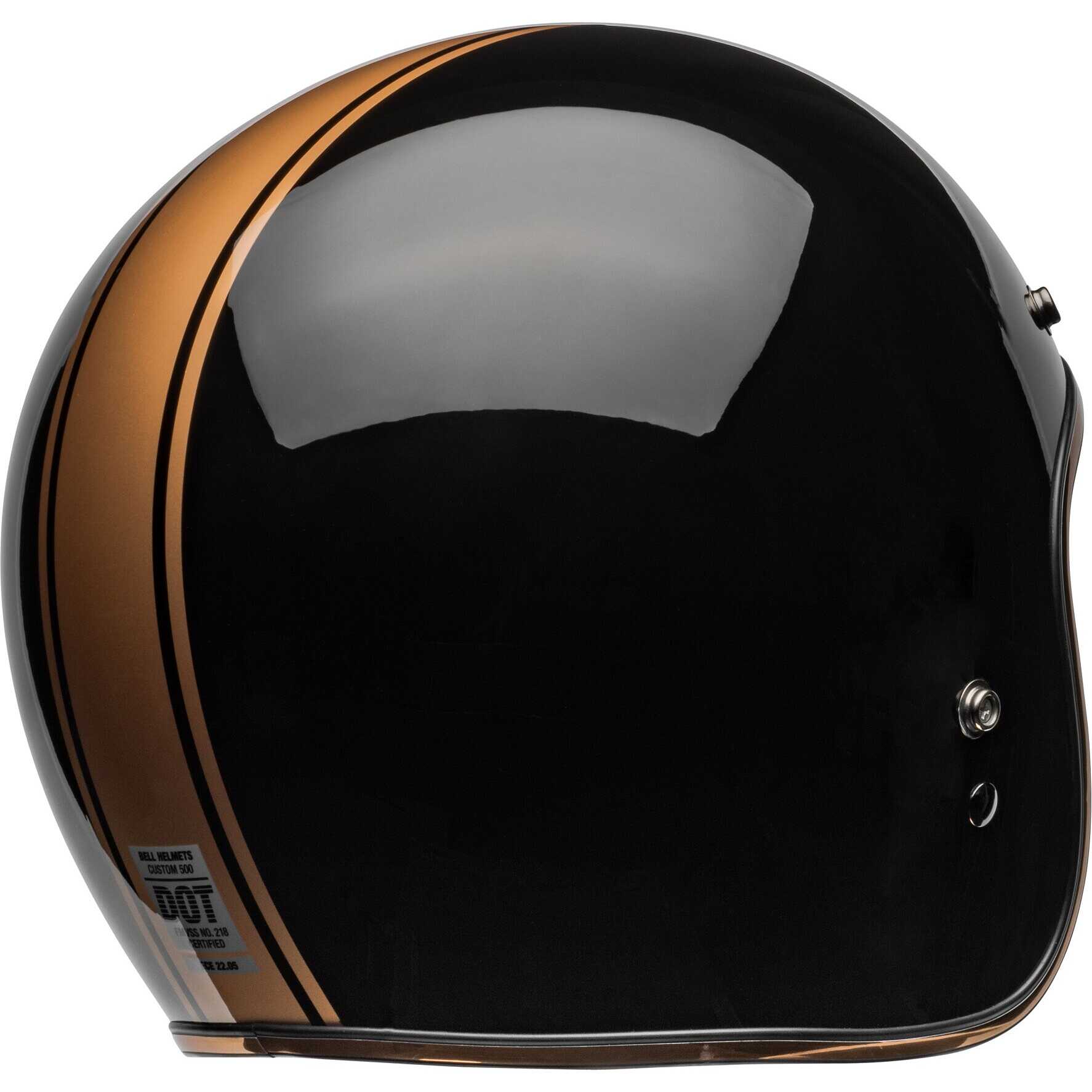 Casco Moto Jet Cafè Racer Bell CUSTOM 500 RALLY Nero Bronzo Lucido Vendita Online - Outletmoto.eu