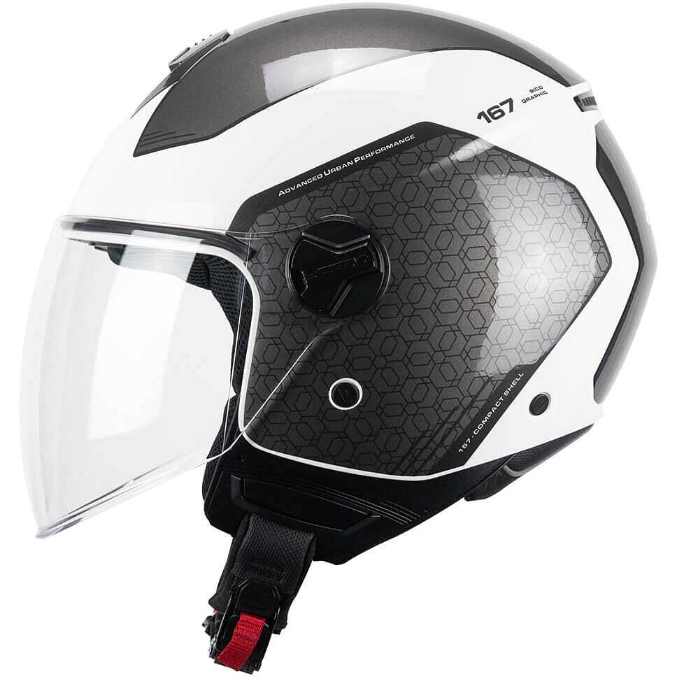 Casco Moto Jet CGM 167L FLO BICO Bianco Grigio lunga Vendita Online ...