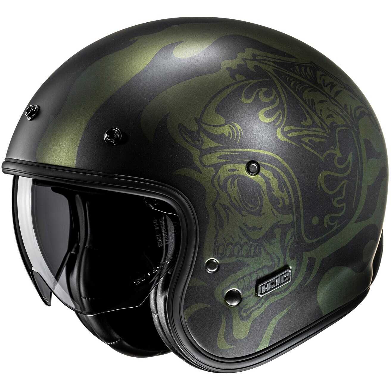 Casco Moto Jet Custom Hjc V31 FLAME MC4SF Vendita Online - Outletmoto.eu