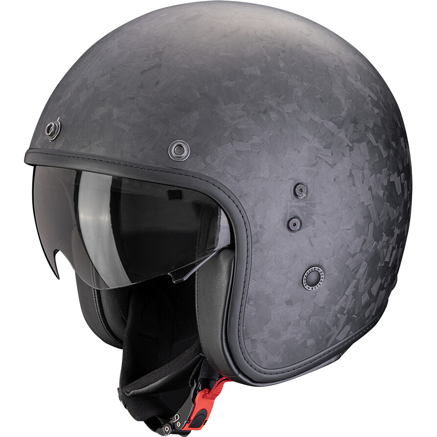 Casco Moto Jet Custom Scorpion BELFAST EVO CARBON ONYX Nero Vendita ...