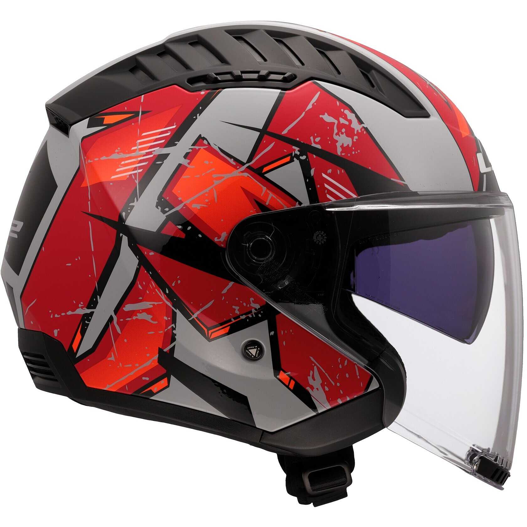 Casco Moto Jet LS2 OF600 COPTER II KANJI LIGHT Grigio Vendita Online ...