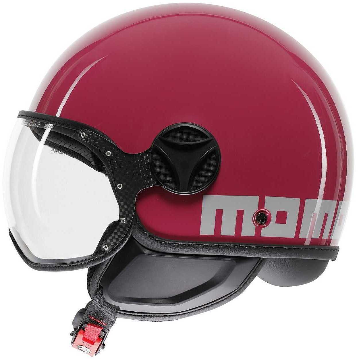 Casco Moto Jet Momo Design FGTR CLASSIC Candy Fucsia Bianco Vendita ...