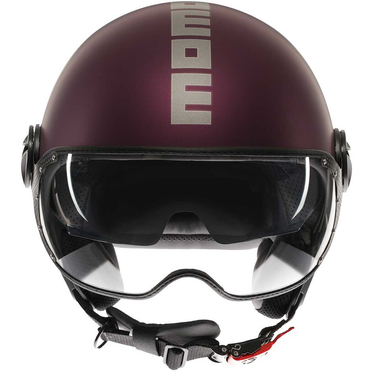 Casco Moto Jet Momo Design FGTR EVO Mono Amarena Silver Vendita Online ...