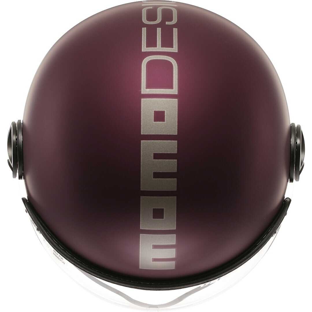 Casco Moto Jet Momo Design FGTR EVO Mono Amarena Silver Vendita Online ...