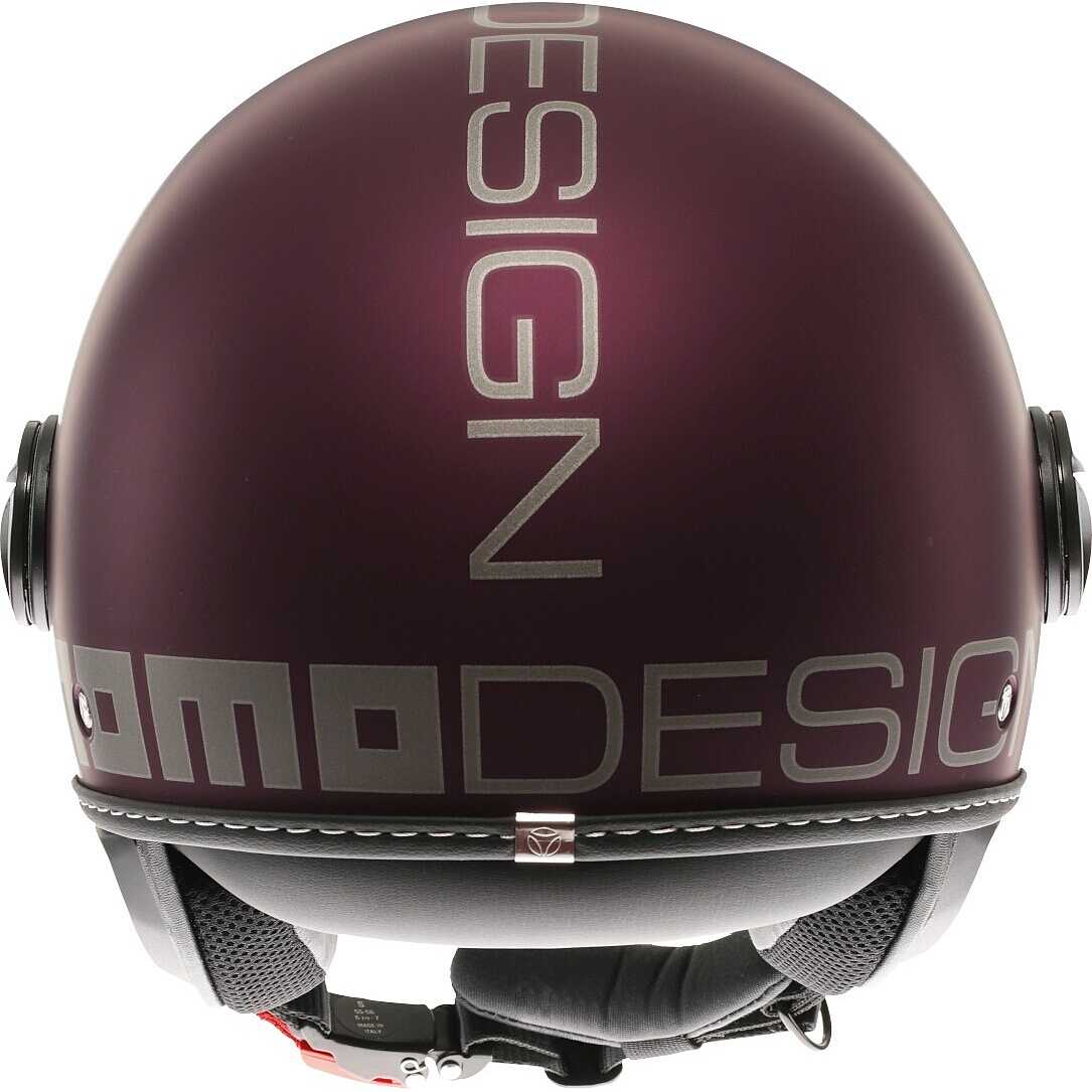 Casco Moto Jet Momo Design FGTR EVO Mono Amarena Silver Vendita Online ...
