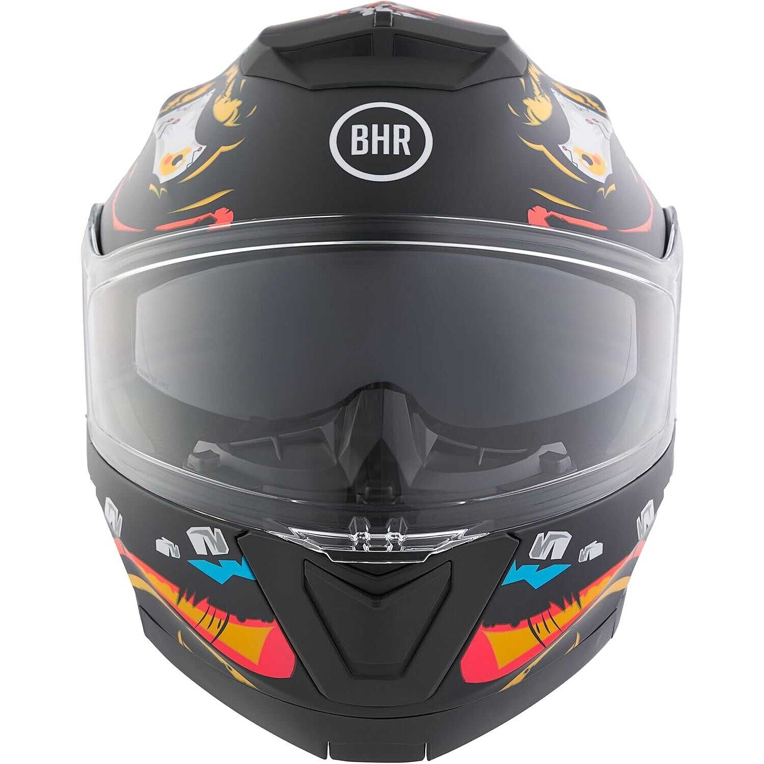 Casco Moto Modulare BHR 836 Flip Up ZOMBIE Nero Vendita Online ...